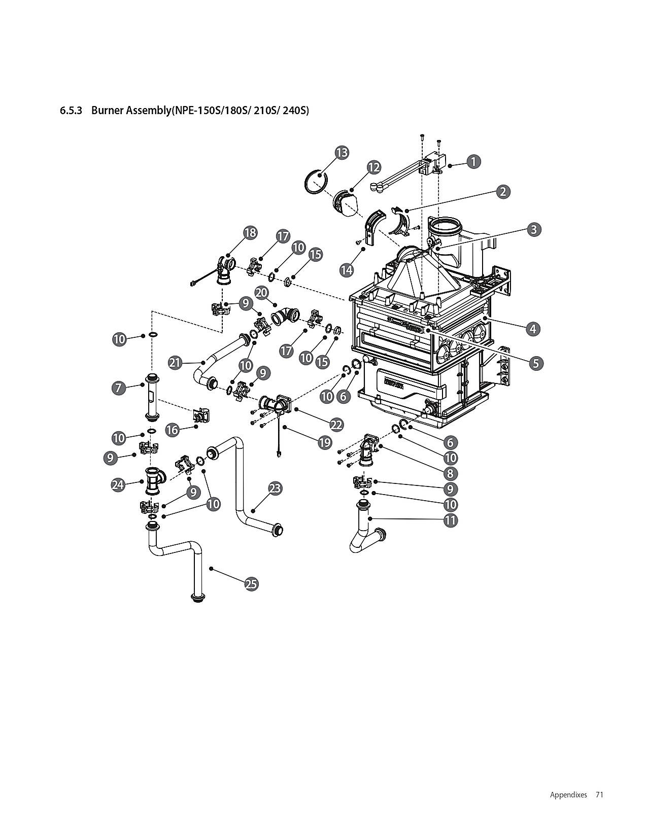 Navien NPE-240A Parts Diagram | Parts Town